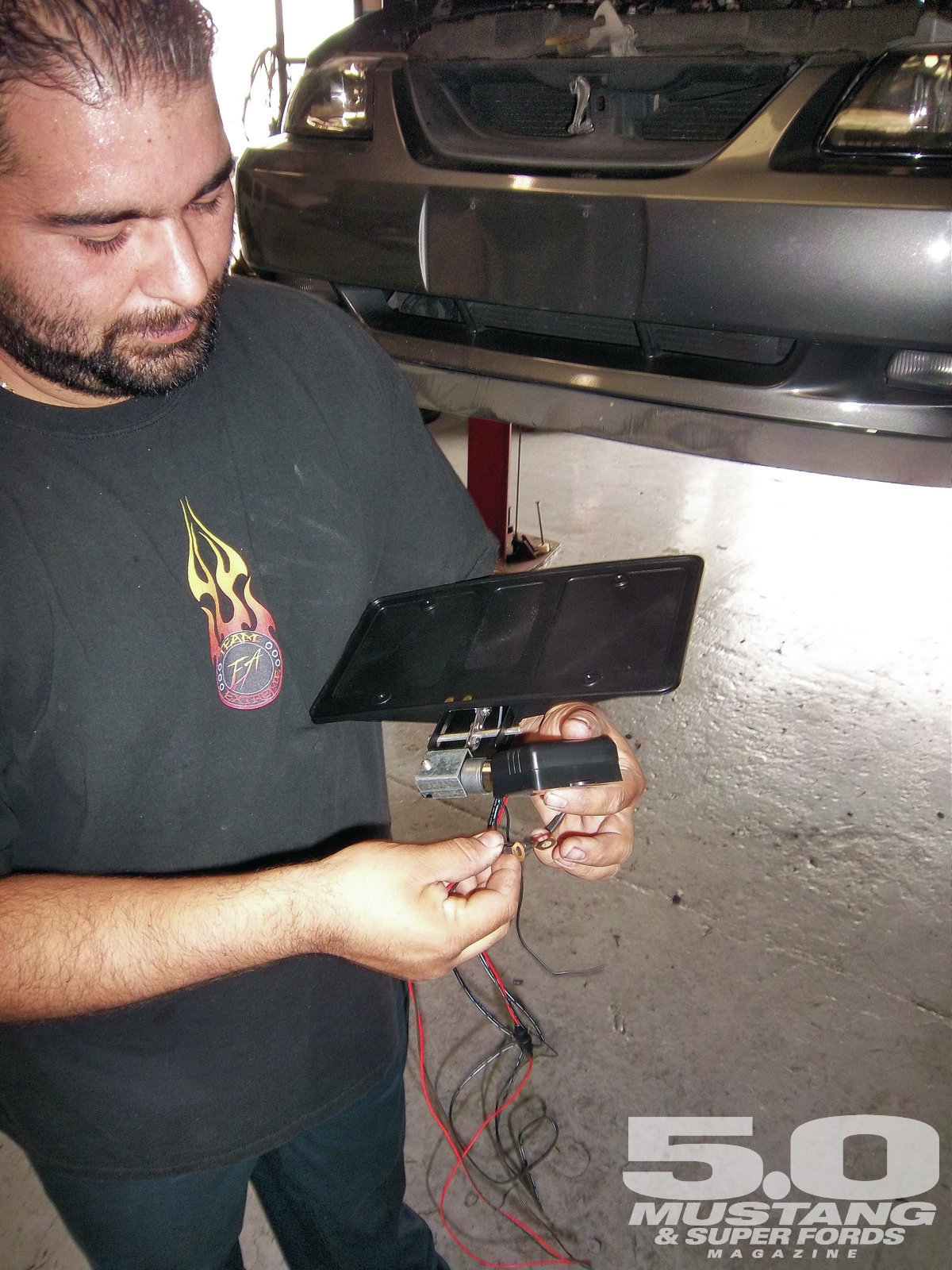 Motorized License Plate Bracket Install